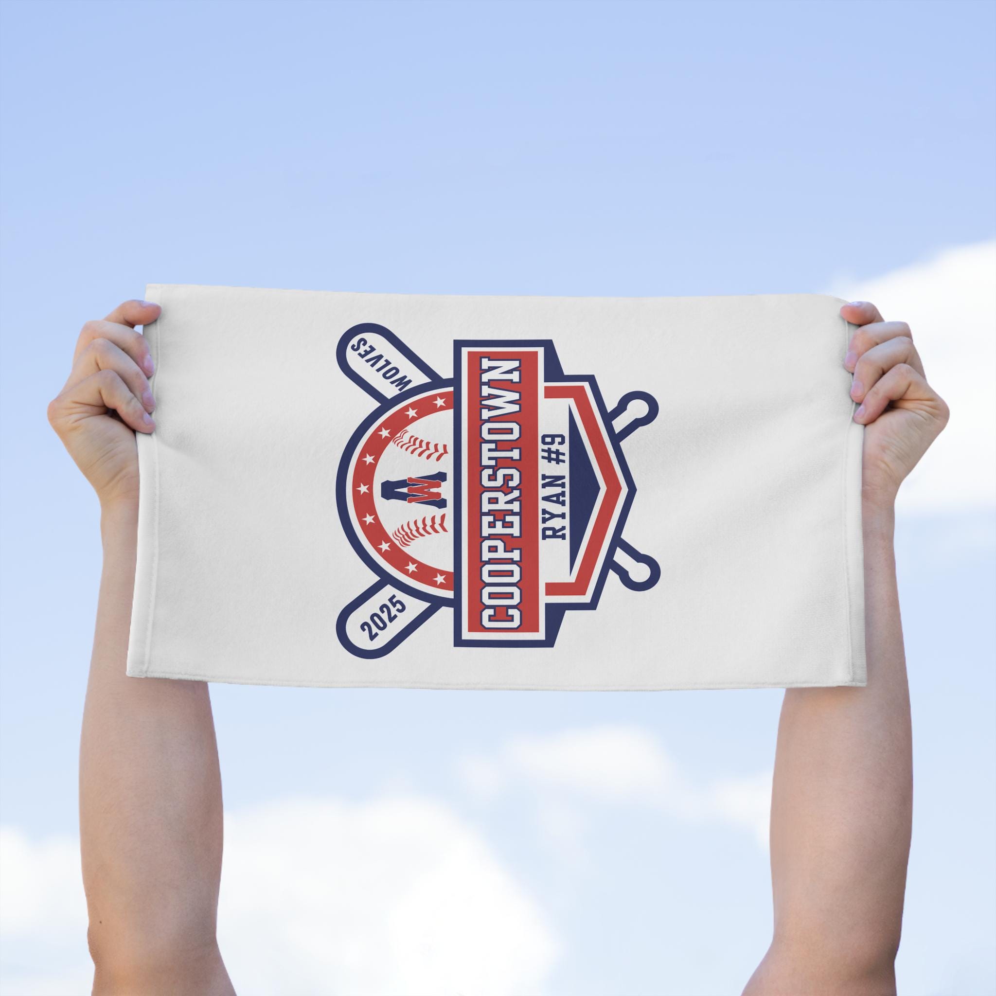 Cooperstown Pin Trading Towel Custom Team Colors Personalize Name ...