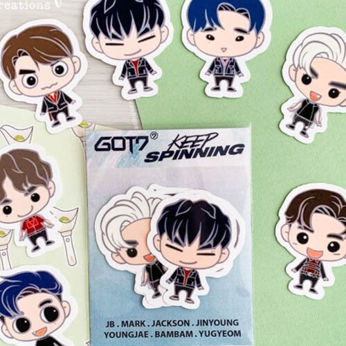 GOT7 Stickers Gotoon Animals Die-cut Weatherproof Stickers - Etsy