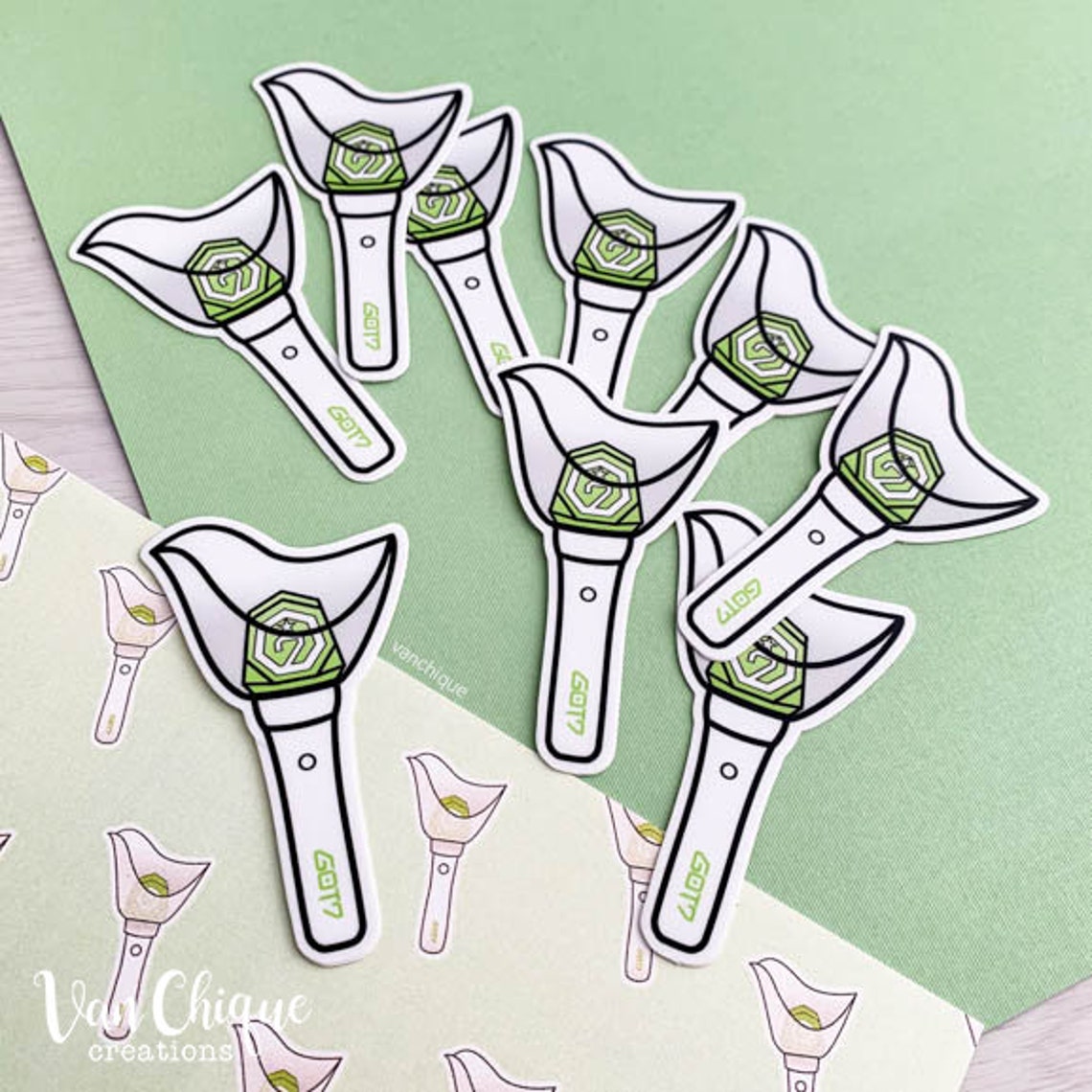 GOT7 Ahgabong/lightstick Die-cut Sticker - IGOT7, Ahgase, Kpop ...