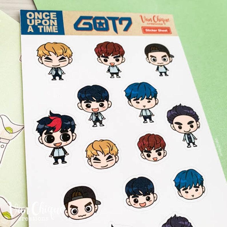 GOT7 Stickers GOT7 Gotoon Sticker Sheet Girls Girls Girls | Etsy
