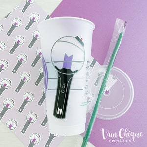BTS Starbucks Cup | Army Lightstick/army Bong Starbucks Cold Cup ...