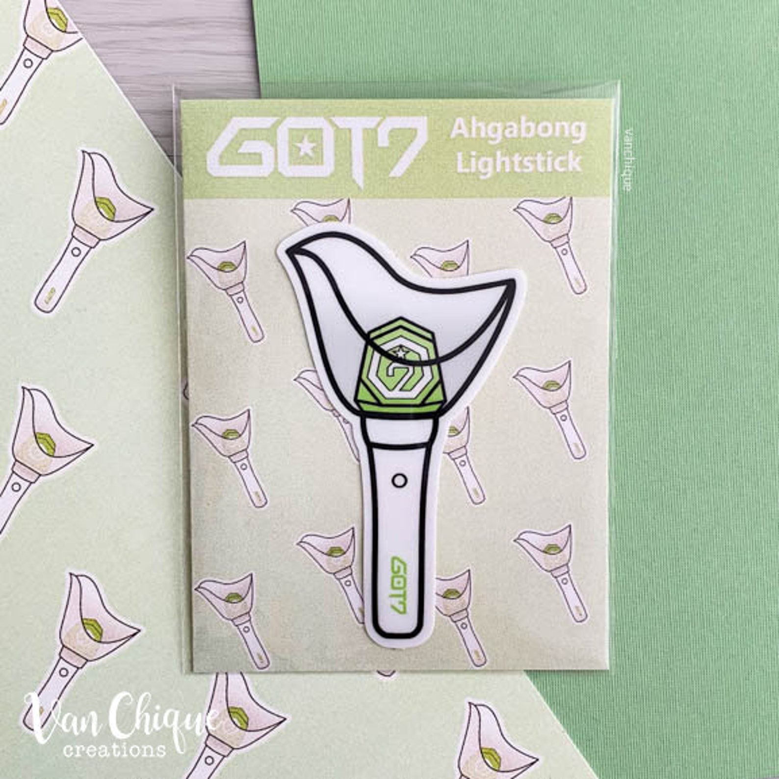 GOT7 Ahgabong/lightstick Die-cut Sticker - IGOT7, Ahgase, Kpop ...