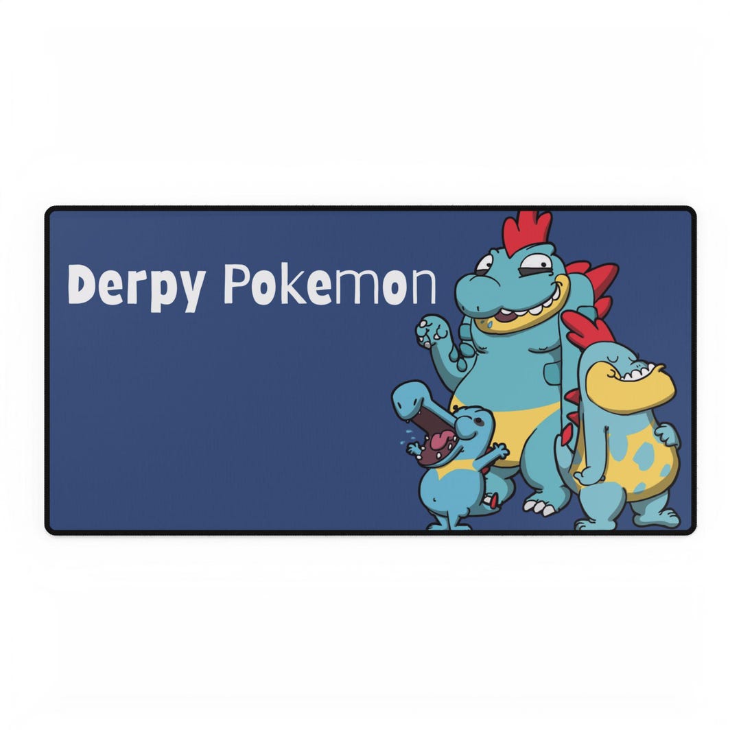 Derpy Water Type Fer Gang Funny Desk Mat - Office Desk Accessory ...