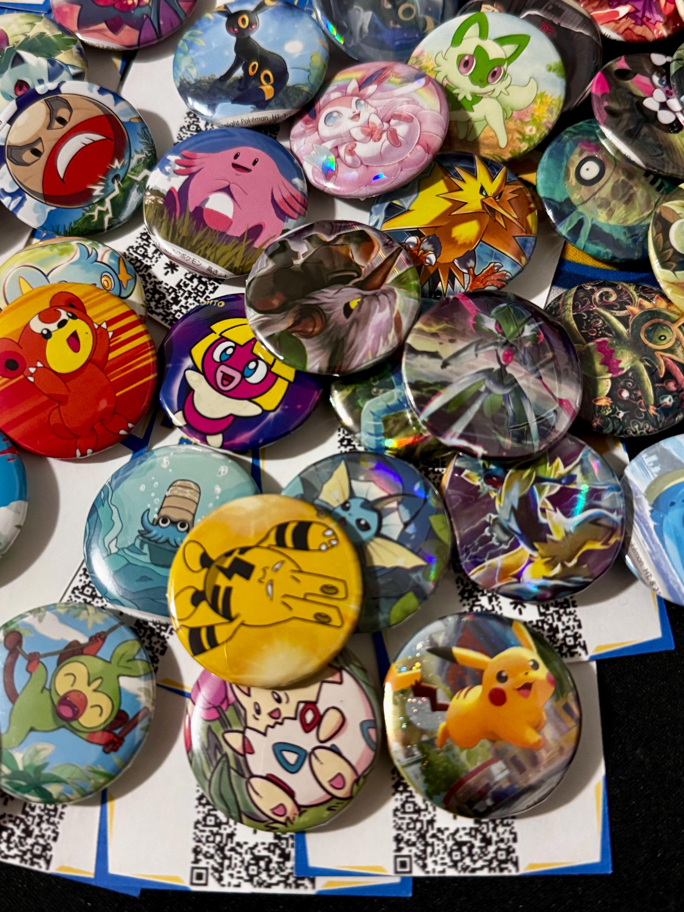 Poké Button Badges Mystery Bundle / 5 or 10 Pins /choose Specific Type ...