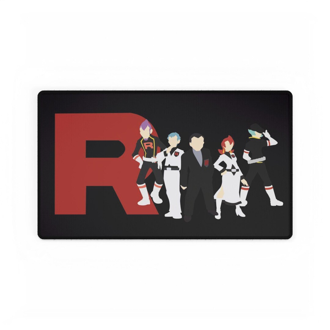 Team Rocket Mouse Pad | Anime Gaming Desk Mat - Etsy