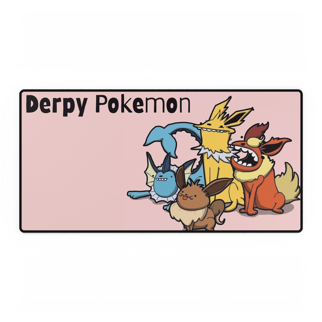 Derpy Normal Type Eeveelution Squad Desk Mats, Home, Computer Mat ...