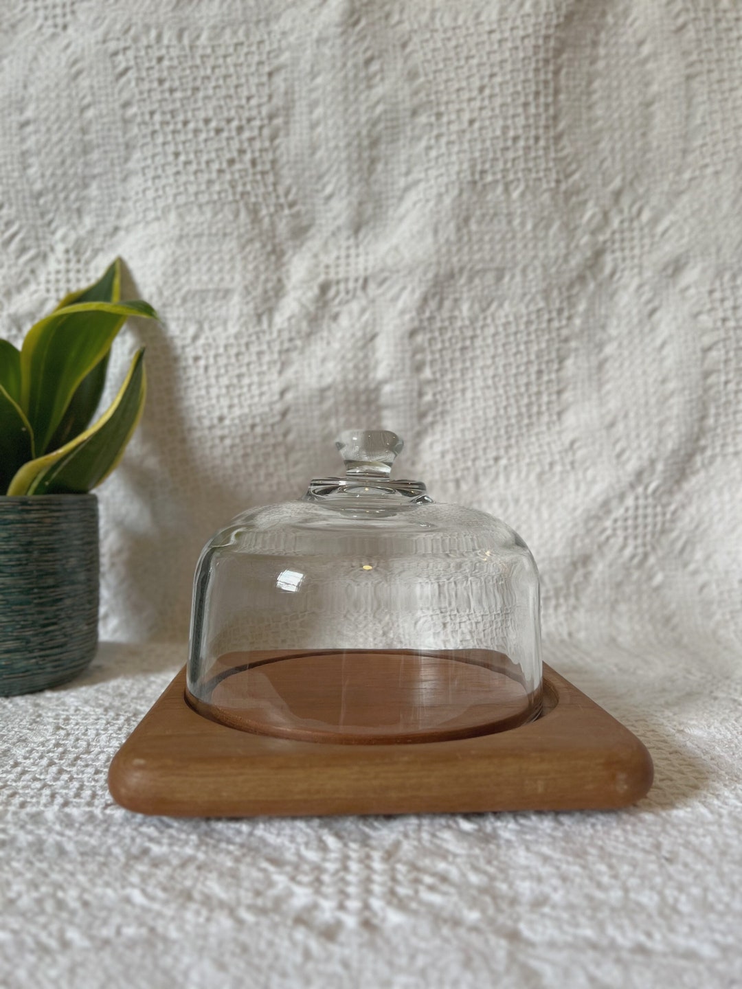 Vintage Goodwood Teak Wood Dessert Display Stand - Vintage Square ...