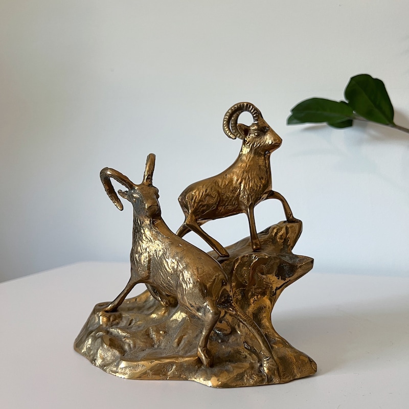 Vintage Brass Statue - Etsy