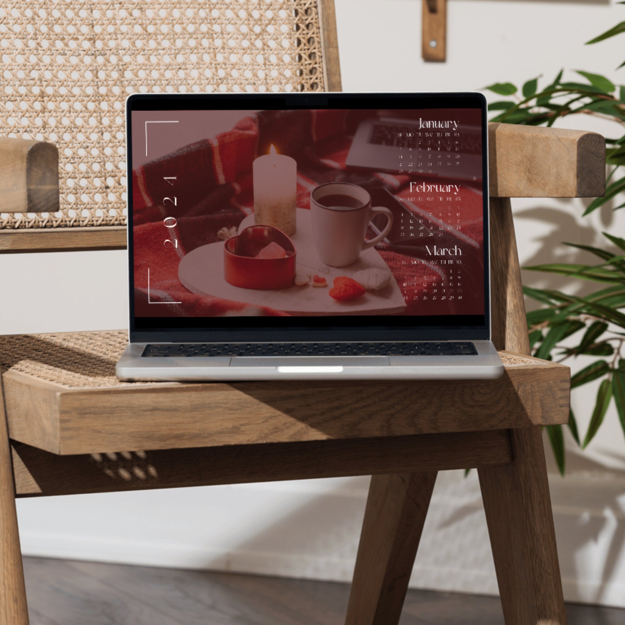 Beautiful, Cozy Feel Tri-monthly Calendar Wallpaper Set. May 2024 April ...