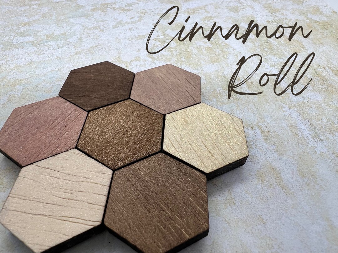 Minimalist Hexagon Magnets. Set of 7 Wooden Hand-crafted - Etsy