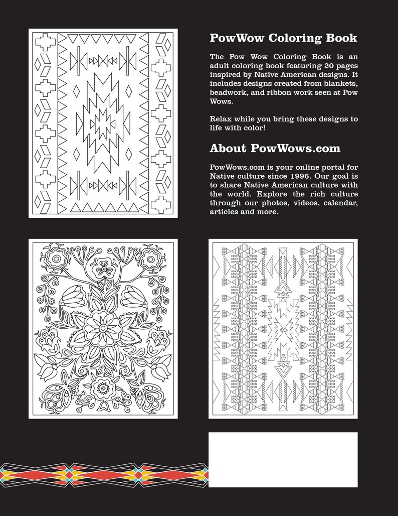 Pow Wow Coloring Book - Etsy