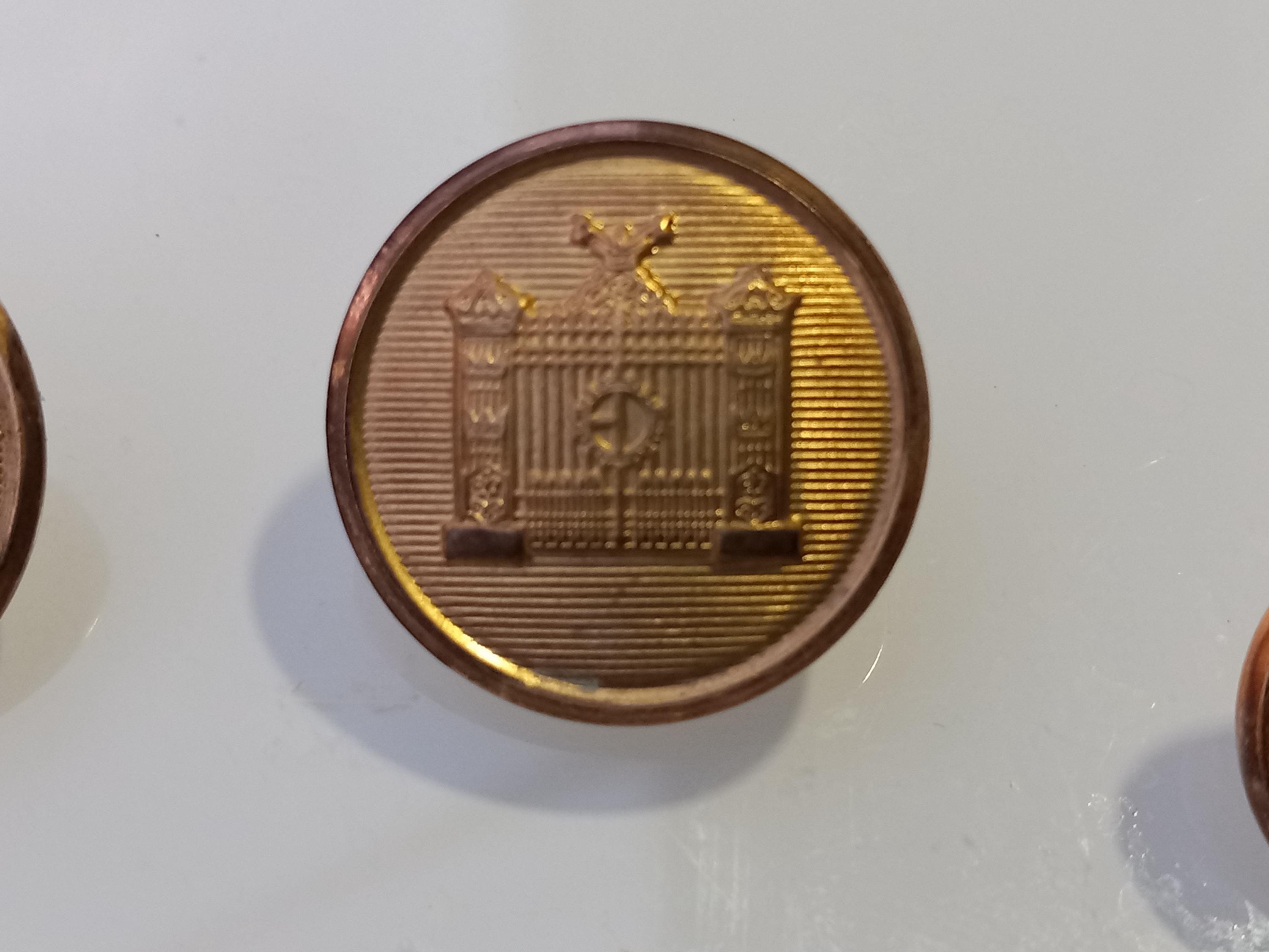 Brooks Brothers Castle Gate Gold Tone Metal Replacement Buttons ...