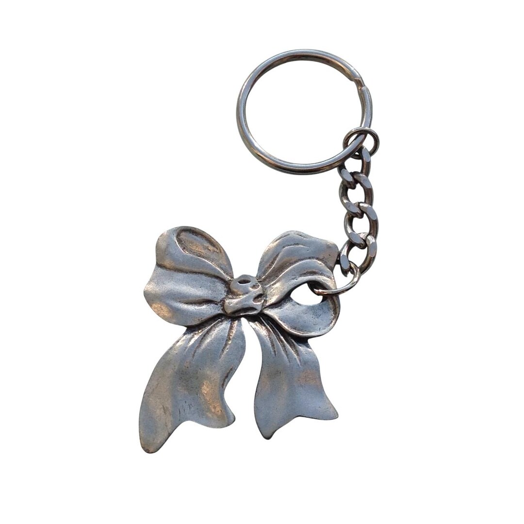 Seagull Pewter of Canada 1986 Animated Bow Key Chain Keychain Charm Fob ...