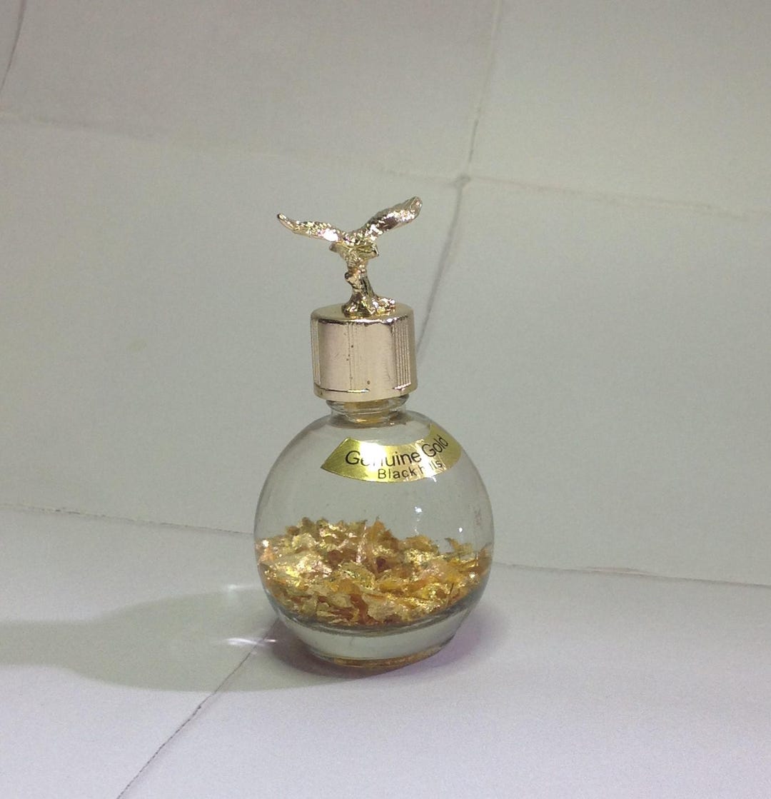 Black Hills Gold 24K Floating Suspended Gold Leaf W Eagle Top - Etsy