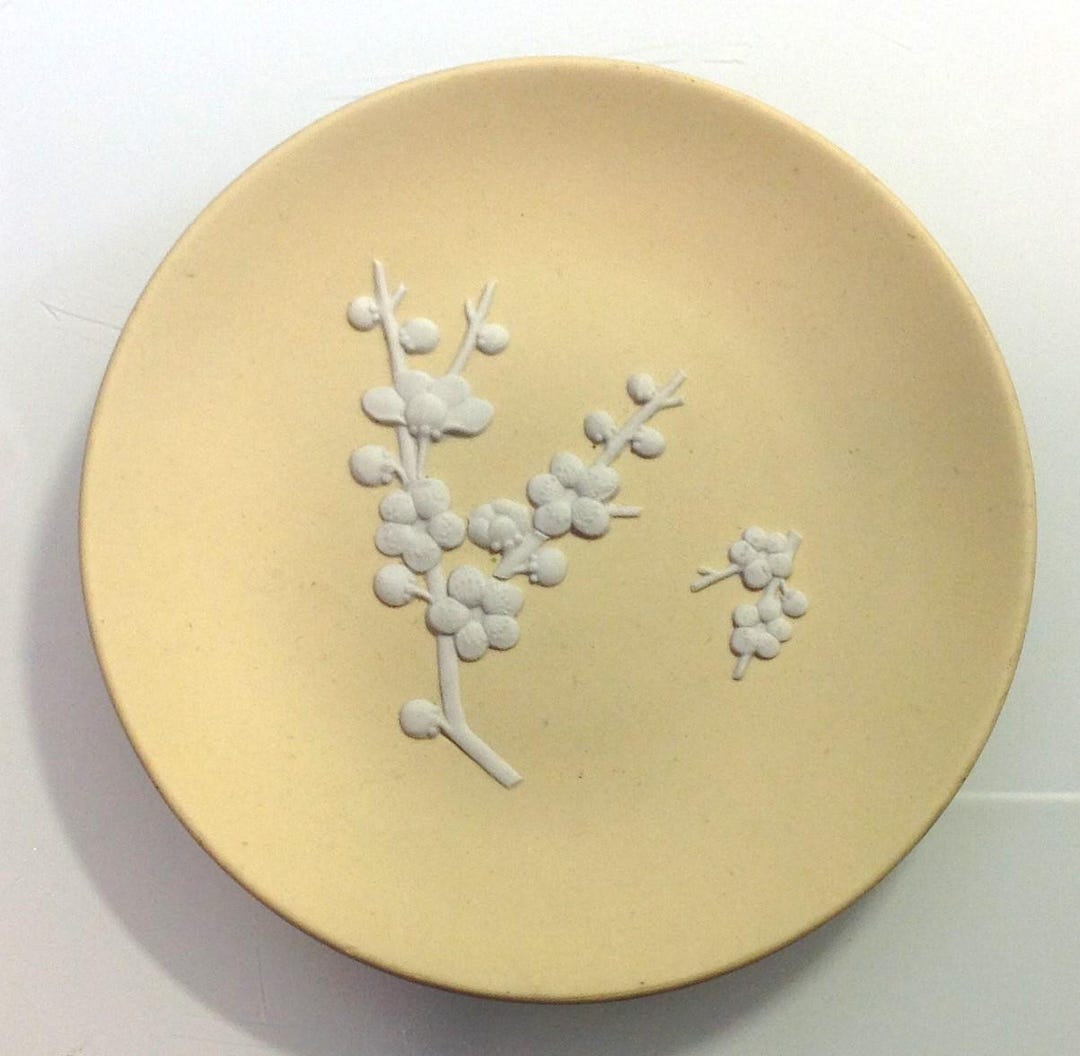 Wedgwood Yellow Jasperware Primrose Prunus Trinket Dish 4.25" - Etsy