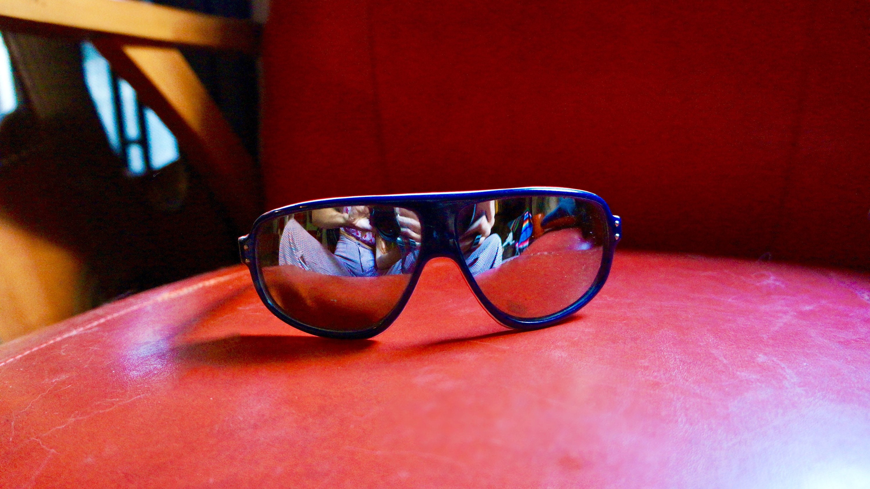 1970s Japanese Mirrored Red White and Blue Sunglasses / 1970s Ski ...