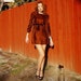 1960s Brown Velvet Micro Mini Dress / 60s Babydoll Dress / 1960s Velvet ...