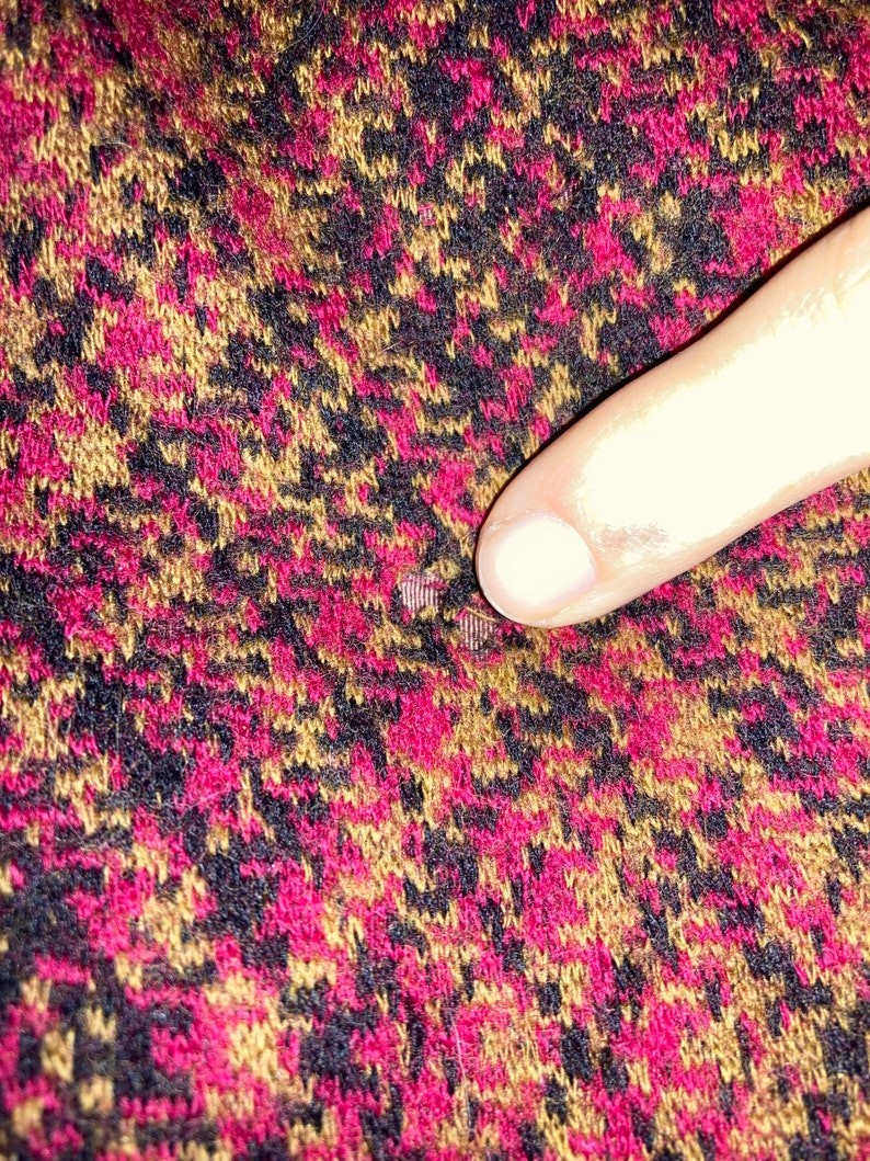 Early 1960s Plaid Tweed Wiggle Dress / 1960s Red Wiggle Dress / 1960s ...