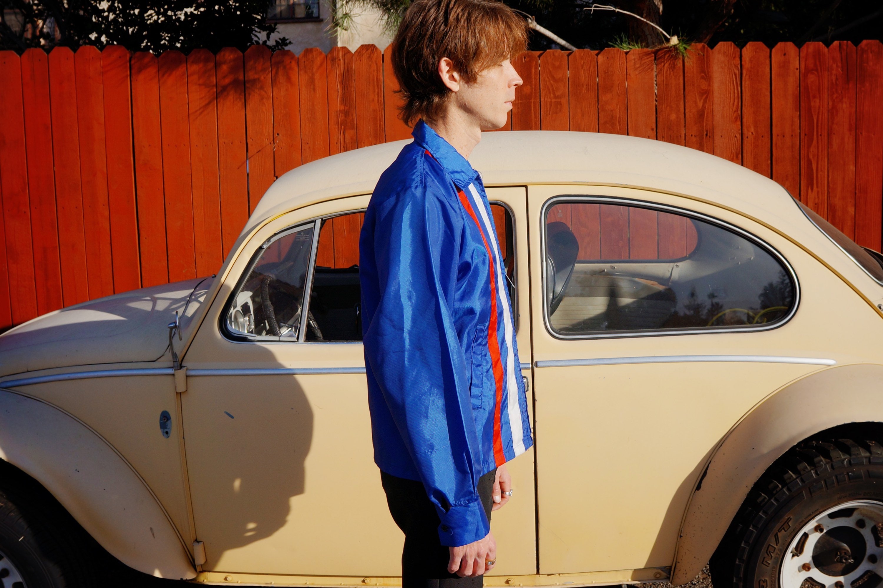 1970s Red White and Blue Nylon Racing Jacket / 1970s NHRA Jacket ...