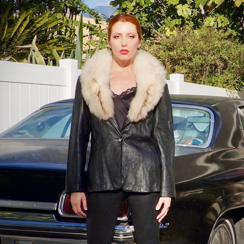 1960s Leather Fur Jacket - Etsy