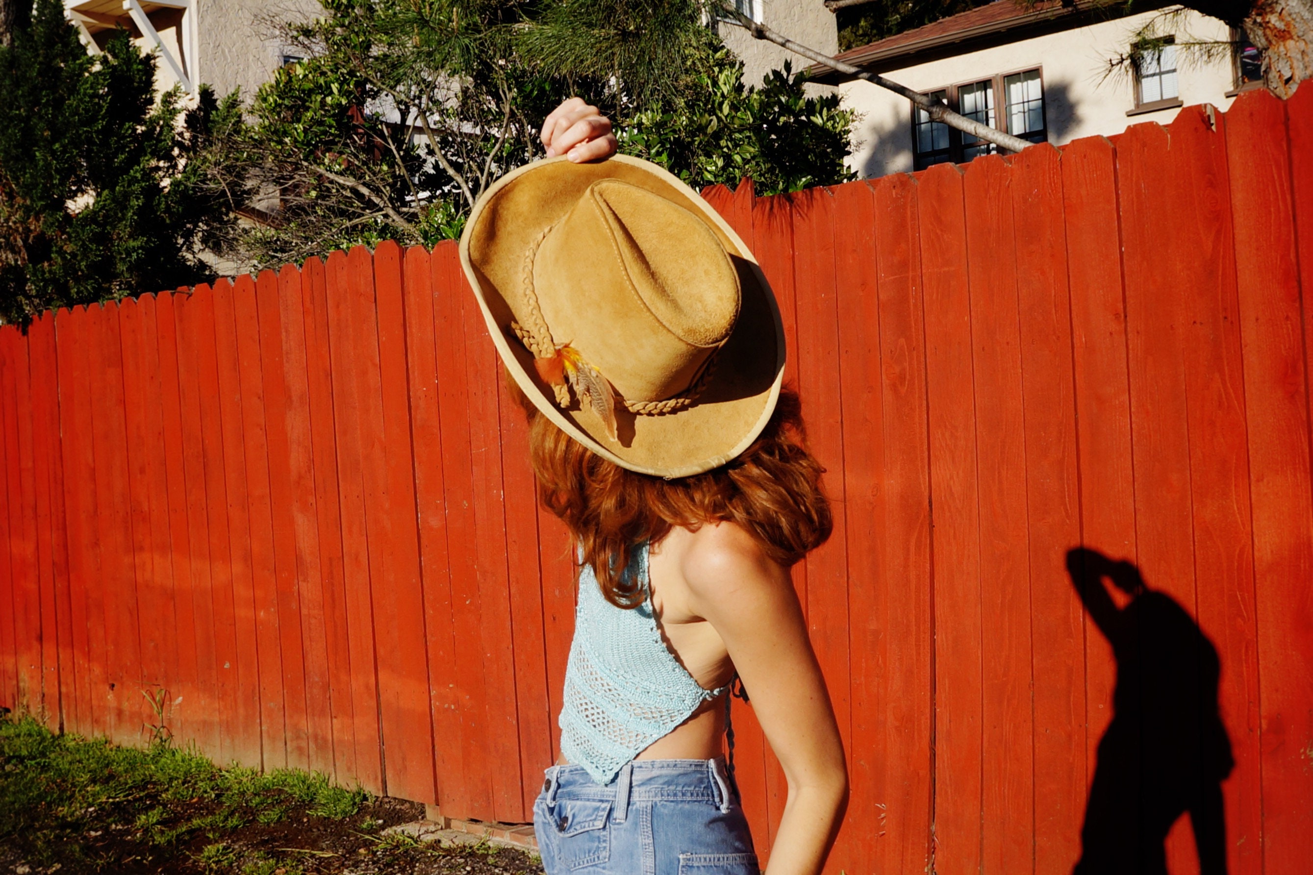 1960s Leather Plainsman Hat With Feathers / 60s Leather Planter Hat ...