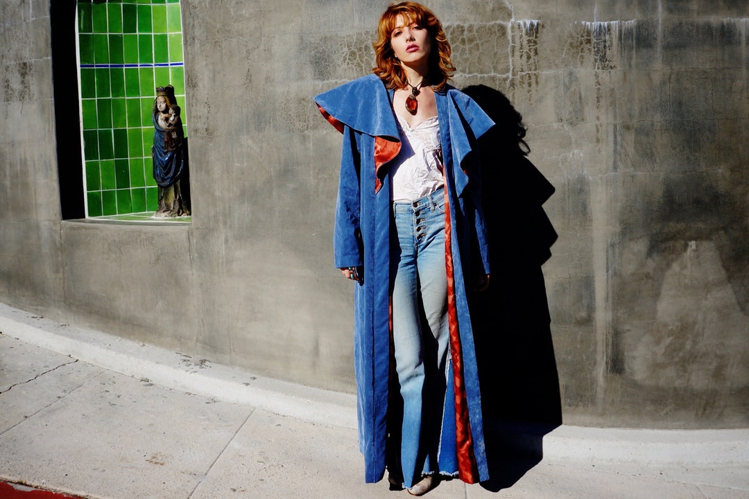 1960s Blue Velvet Opera Coat / 1960s Blue Velvet Cloak / 1960 - Etsy