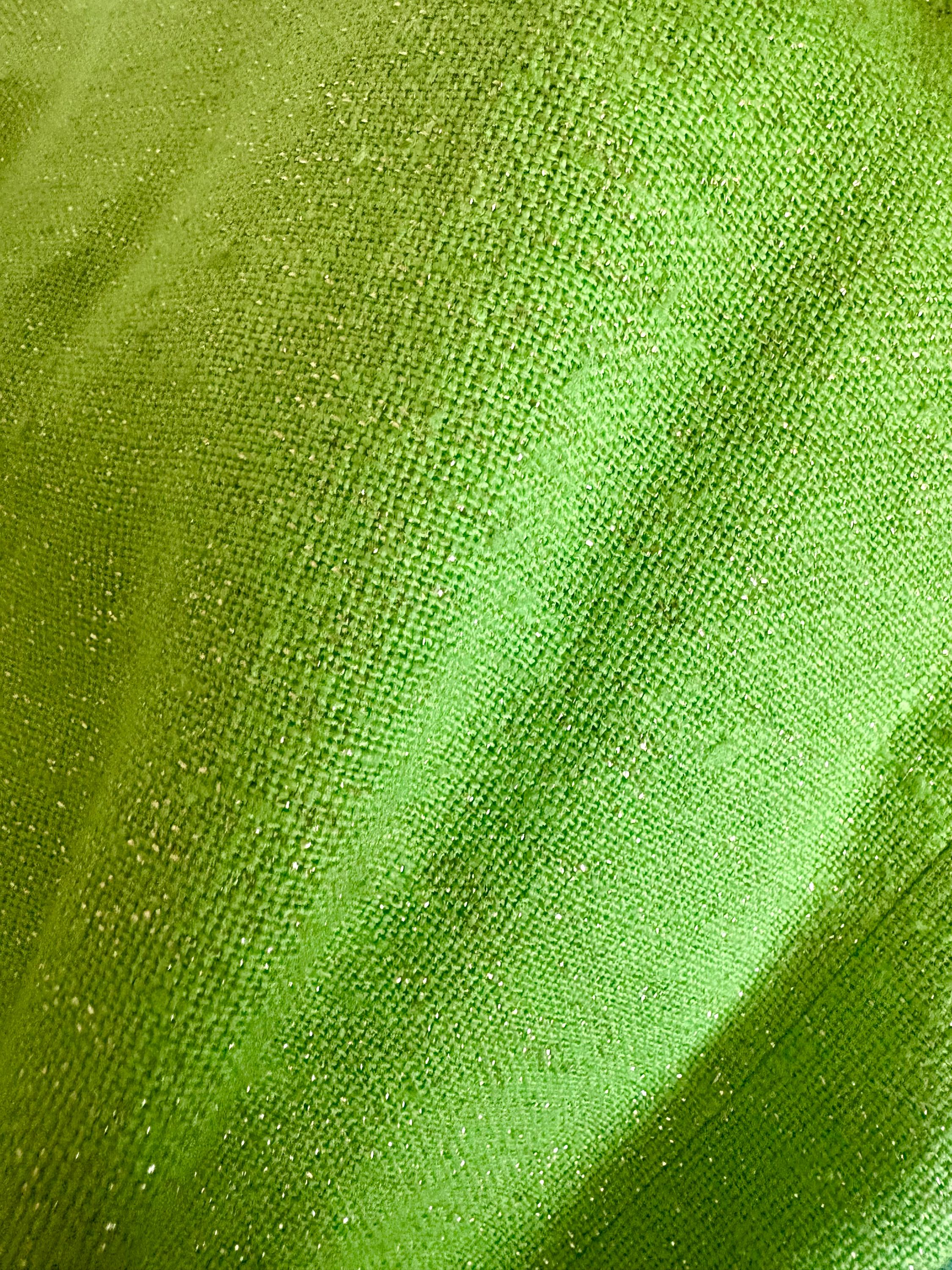 60s Green Lamé Bell Sleeve Gown by Eleanora Garnett / 1960s Eleanora ...