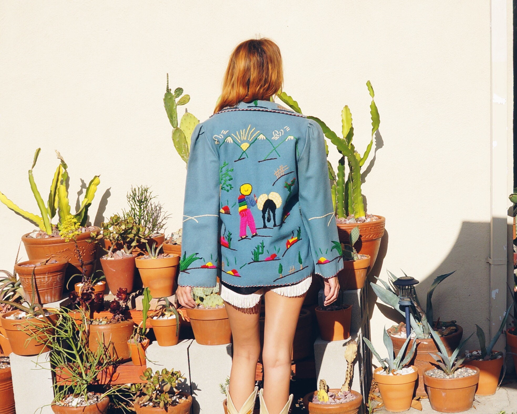 Vintage 1940s Embroidered Mexican Souvenir Jacket, Folk Art - Etsy