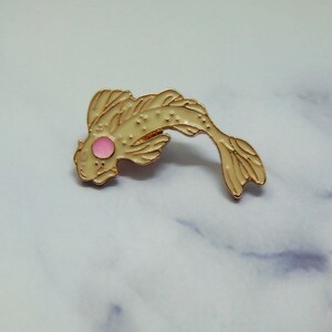 Koi Fish Metal Pin Buttons - Etsy