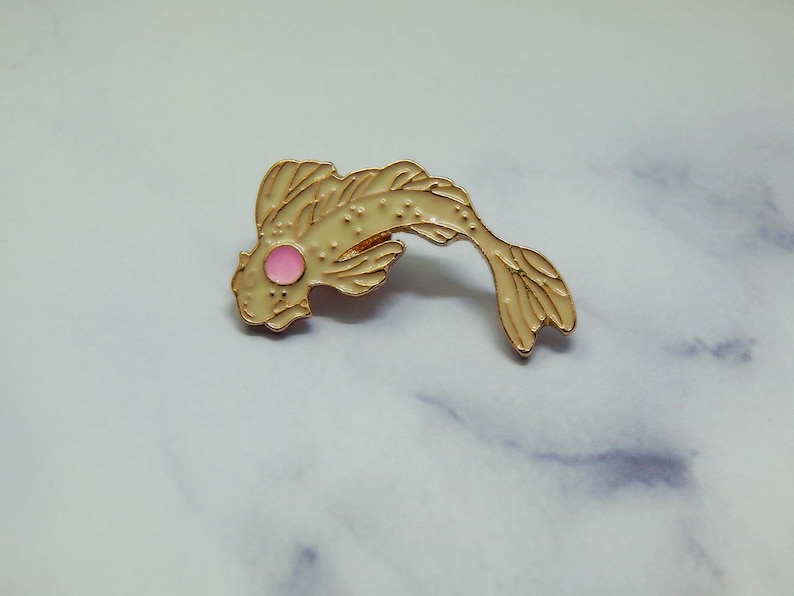 Koi Fish Metal Pin Buttons - Etsy