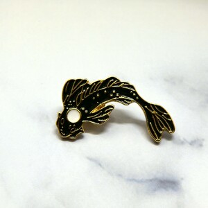 Koi Fish Metal Pin Buttons - Etsy