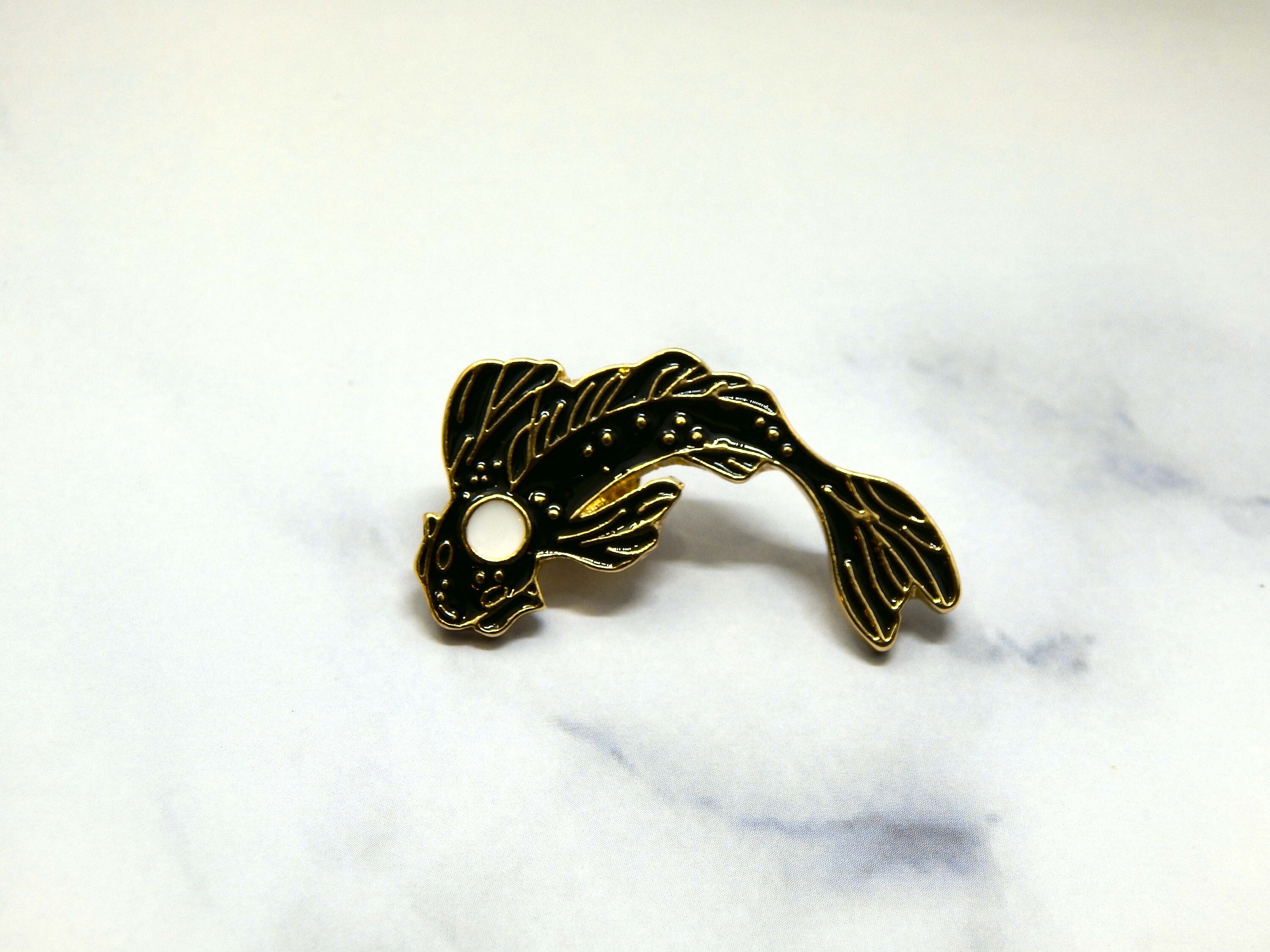 Koi Fish Metal Pin Buttons - Etsy