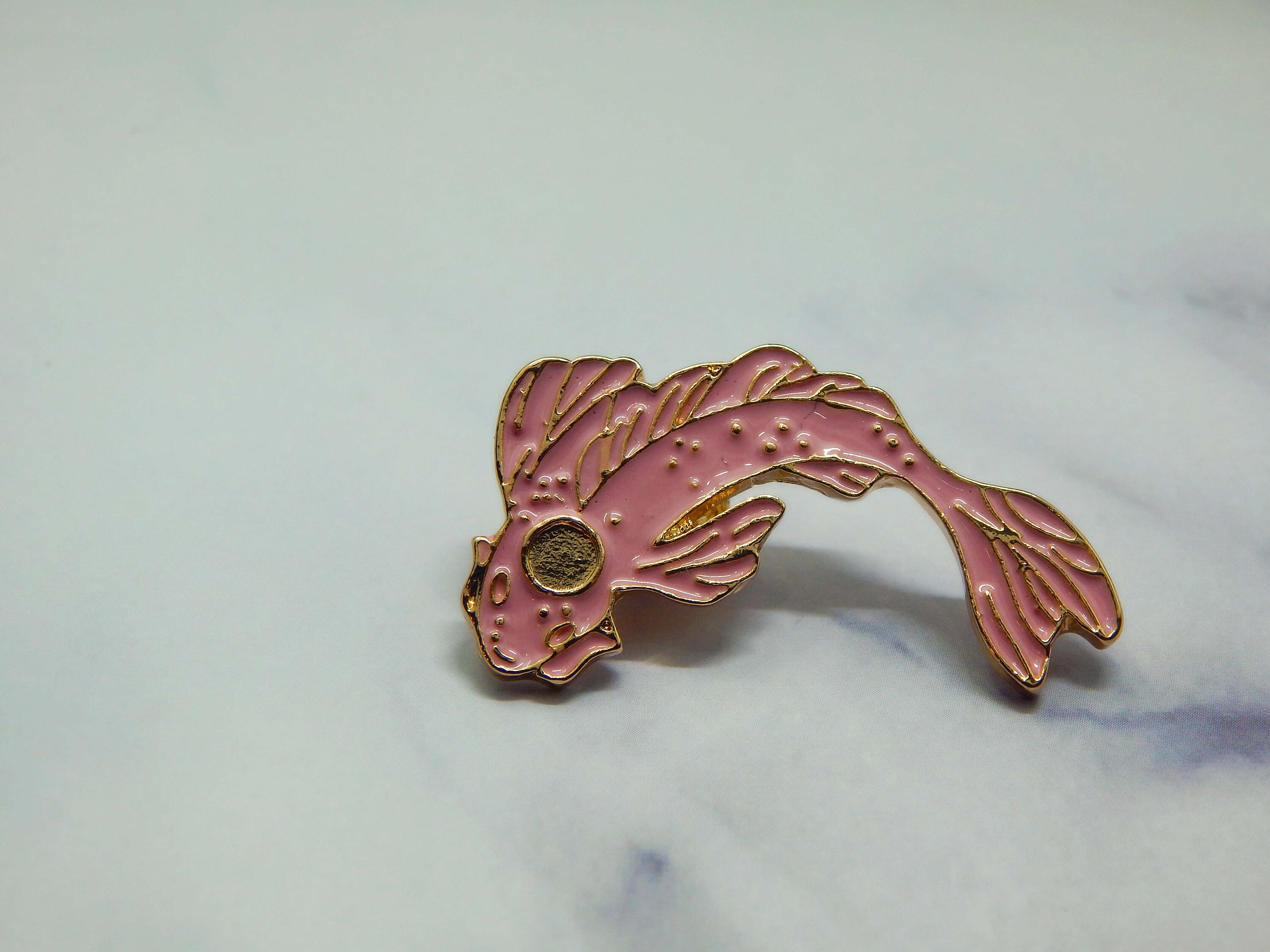 Koi Fish Metal Pin Buttons - Etsy