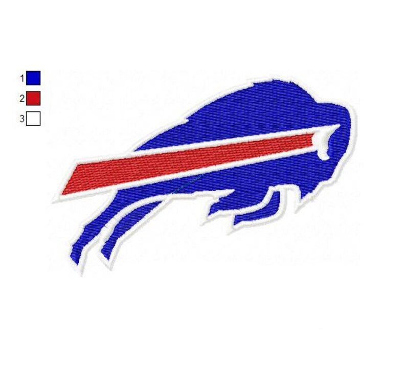 Buffalo Bills Machine Embroidery Design Fill Stitch Emblem | Etsy