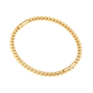 18k Gold Filled Beaded Bangle,gold Dainty Open Bangle,simple Bangle,gift for Her - Etsy