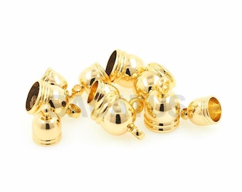 Brass Tassel End Caps Raw Brass Barrel End 3.58 Cord End Caps Jewelry ...