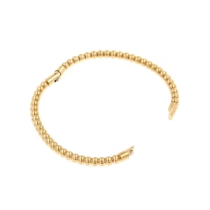 18k Gold Filled Beaded Bangle,gold Dainty Open Bangle,simple Bangle,gift for Her - Etsy