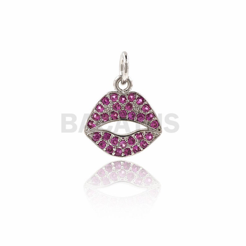 Lip Pendant, Kiss Necklace, Lip Pendant, Kiss Charm, Gift for Her 15 ...