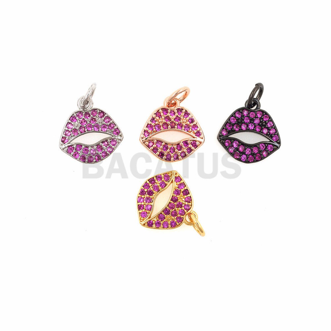 Lip pendant kiss necklace lip pendant kiss charm gift for | Etsy