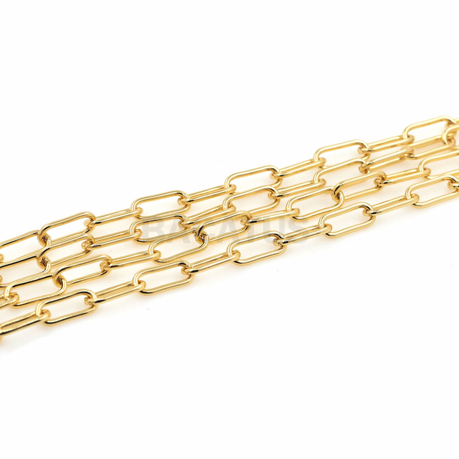 1meter Gold Paper Clip Chain Paper Clip Necklace Large Paper | Etsy