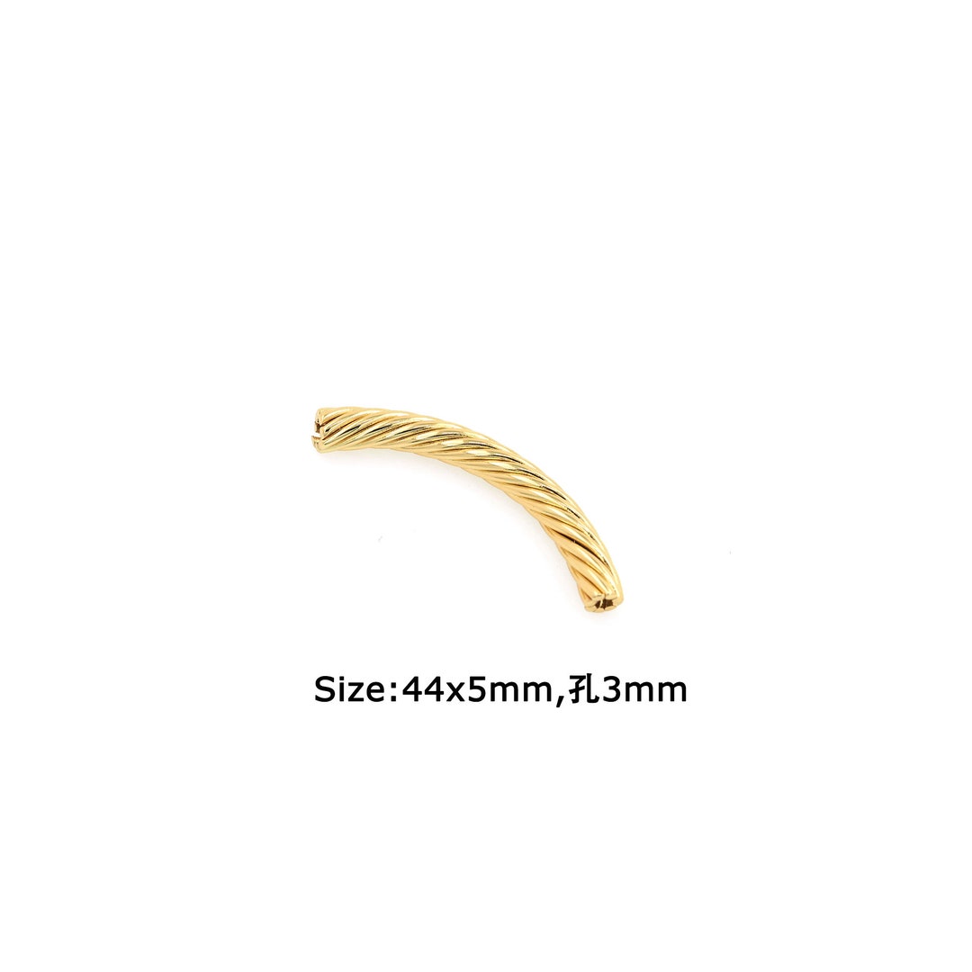 18K Gold Filled Tube Beads,gold Tube Beads,diy Bracelet Necklace ...