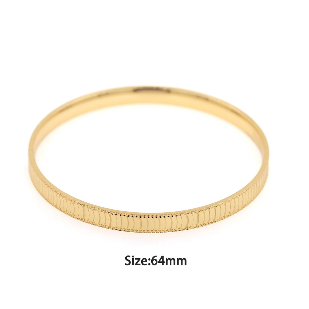 Gold Dainty Bangle,18k Gold Filled Personalized Bangle,simple Bangle ...