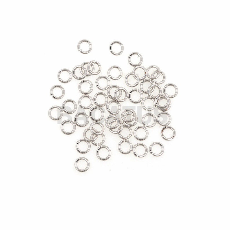 18K Gold Filled Jump Rings-split Jump Rings-round Split Ring-gold Split ...