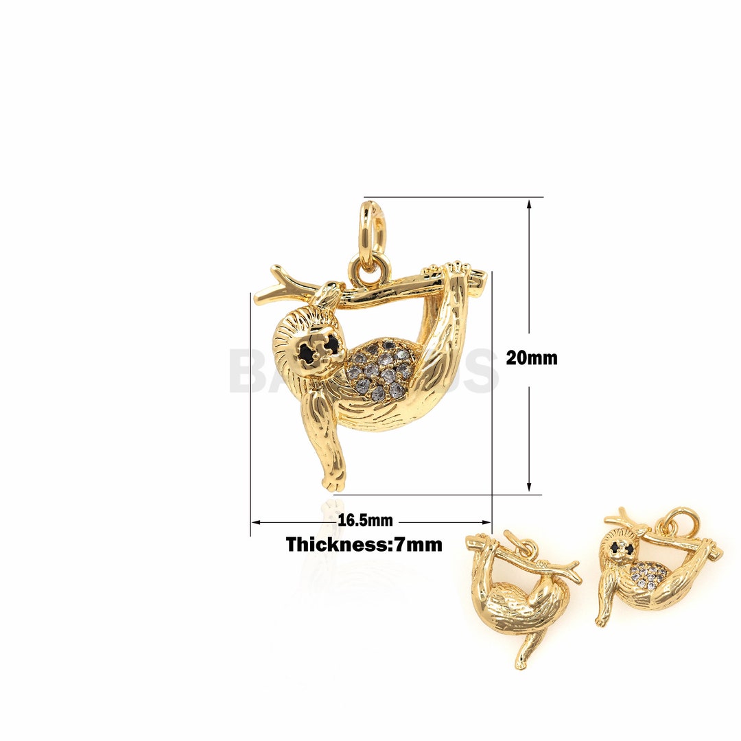 1PCS Sloth Pendant DIY Jewelry Accessories Hanging Sloth Pandora ...