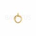 18K Gold Filled Paper Clip Clasp, Necklace Bracelet Clasp, Carabiner ...
