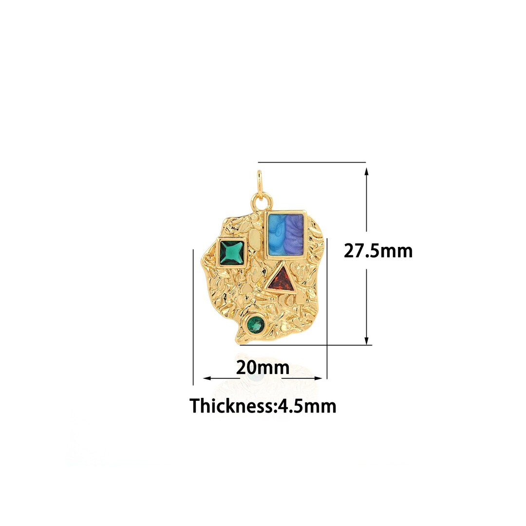 18K Gold Filled Cartoon Character Pendant,gold Dainty Cartoon Character ...