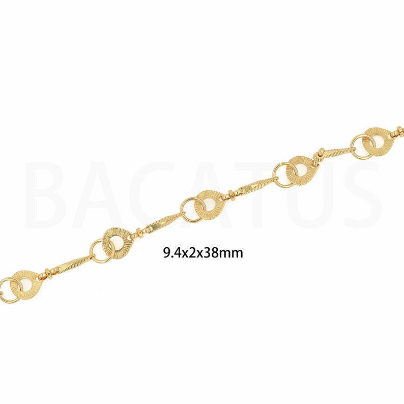 1 Meter 18K Gold Filled Gold Chain, DIY Gold Chain, Discovery Chain ...