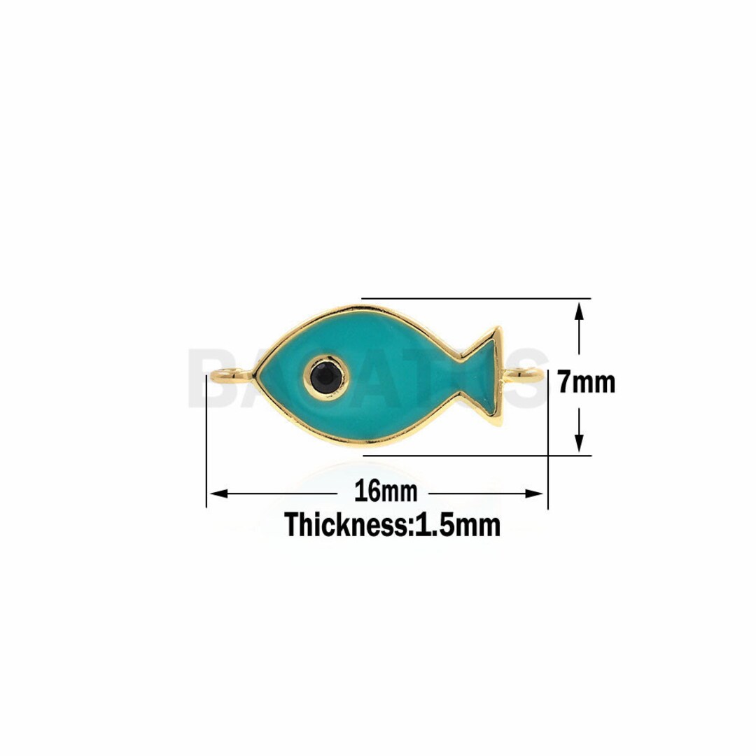 Eye Fish Pendant Connector,enamel Eye Connector ,turquoise Eye for DIY ...