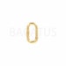 18K Gold Filled Paper Clip Clasp, Necklace Bracelet Clasp, Carabiner ...