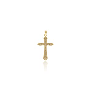 1PCS Micro-pave Cross Necklace Cross Pendant Men's Necklace Christian ...